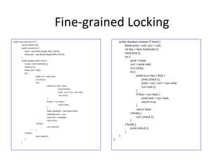 Advanced locking | PPT