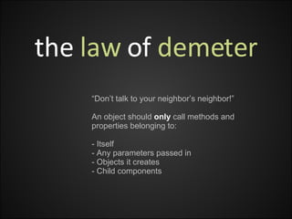 Advanced OOP - Laws, Principles, Idioms | PPT