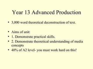 Advanced Production 2 | PPT