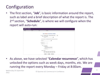 Advanced reporting with Opsview | PPT