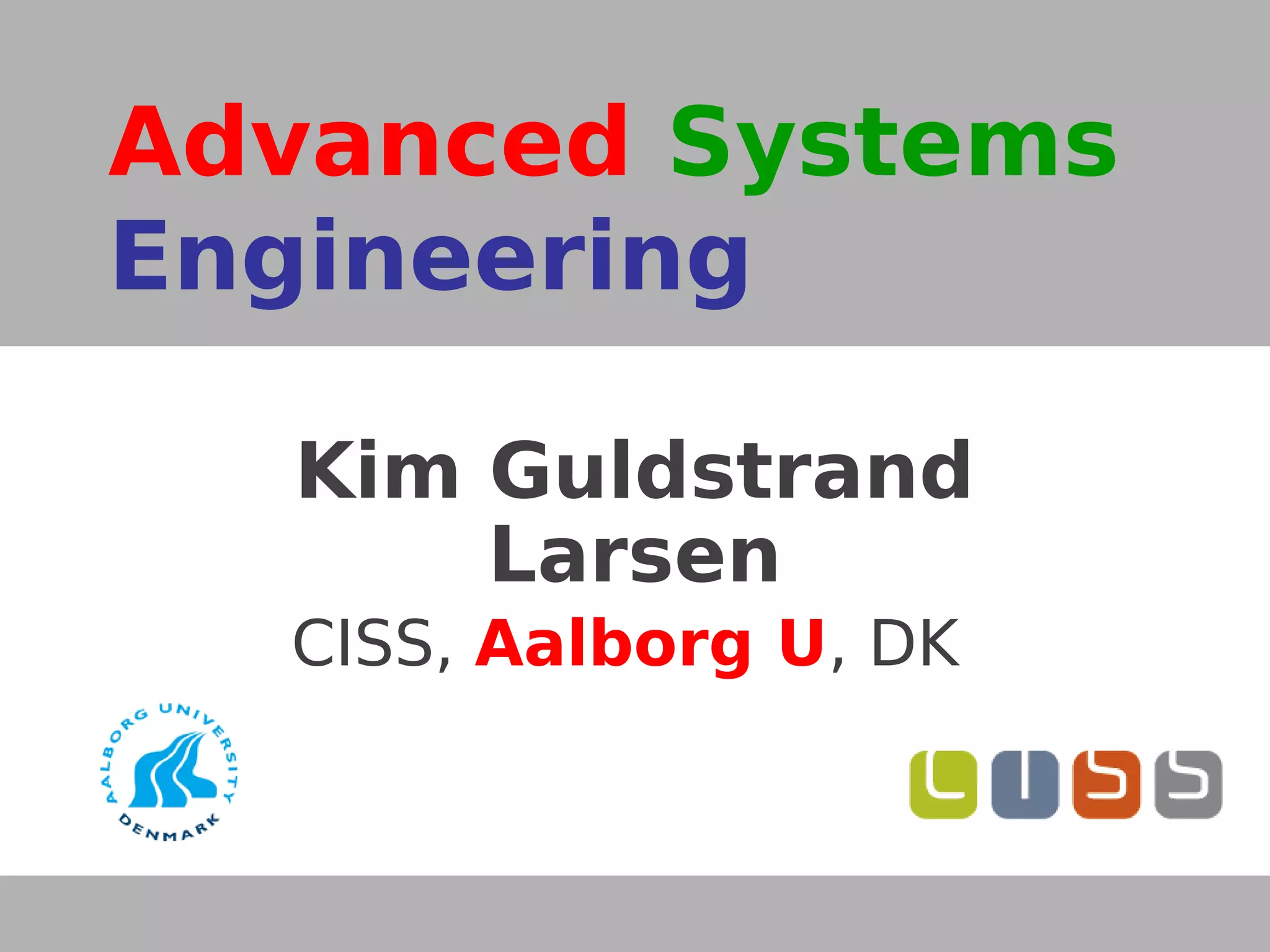 Advanced Systems Engineering | PDF