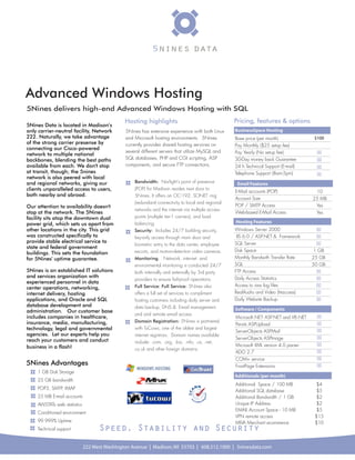 Advanced Windows Hosting | PDF
