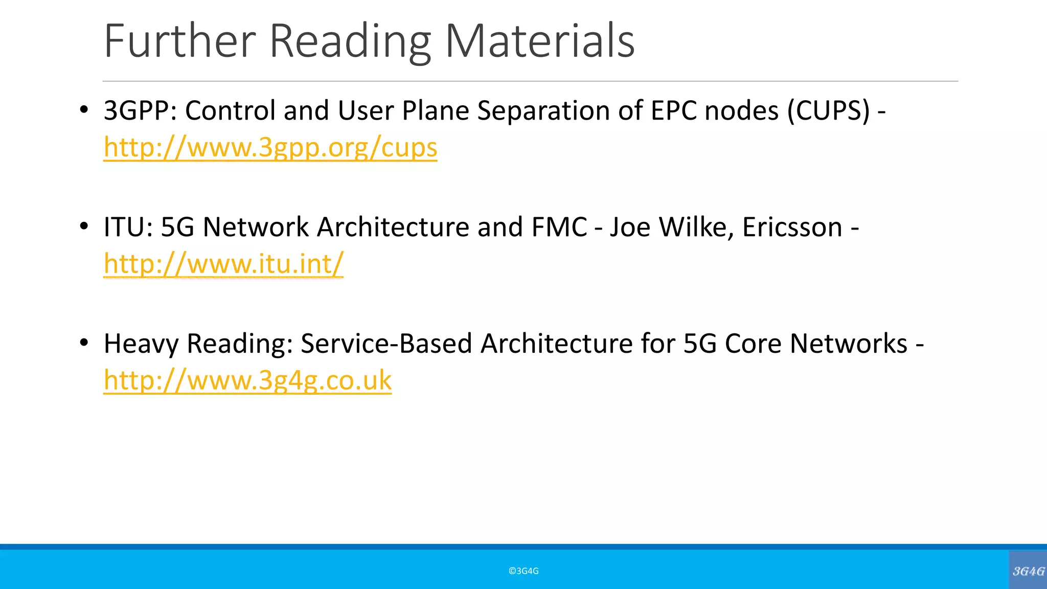 Advanced: Control and User Plane Separation of EPC nodes (CUPS) | PPT