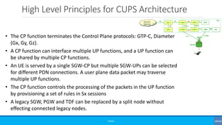 Advanced: Control and User Plane Separation of EPC nodes (CUPS) | PPT