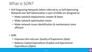 3GPP SON Series: An Introduction to Self-Organizing Networks (SON) | PDF