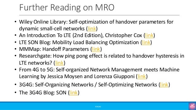 3GPP SON Series: Mobility Robustness Optimization (MRO) | PDF