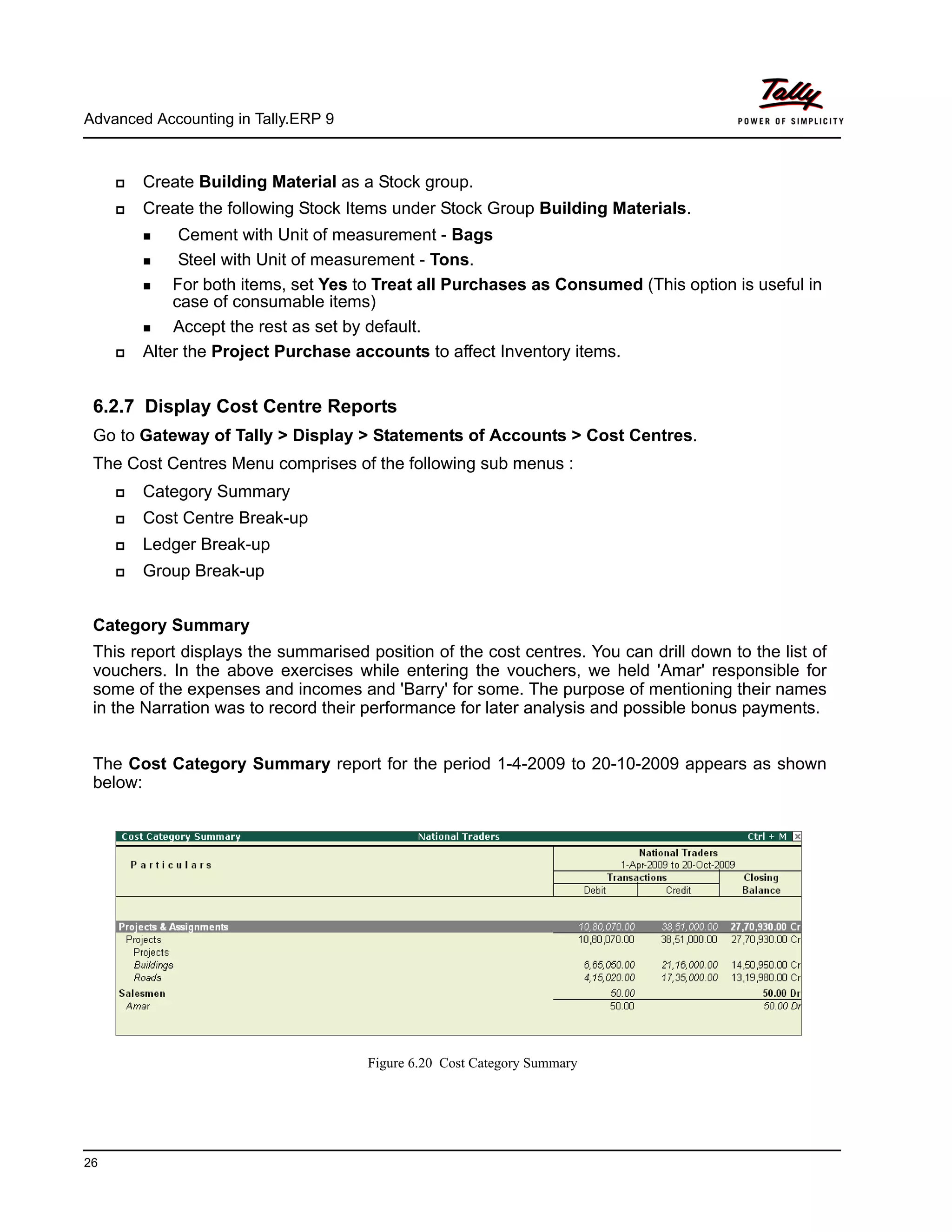 Advanced accounting in Tally ERP 9 | PDF