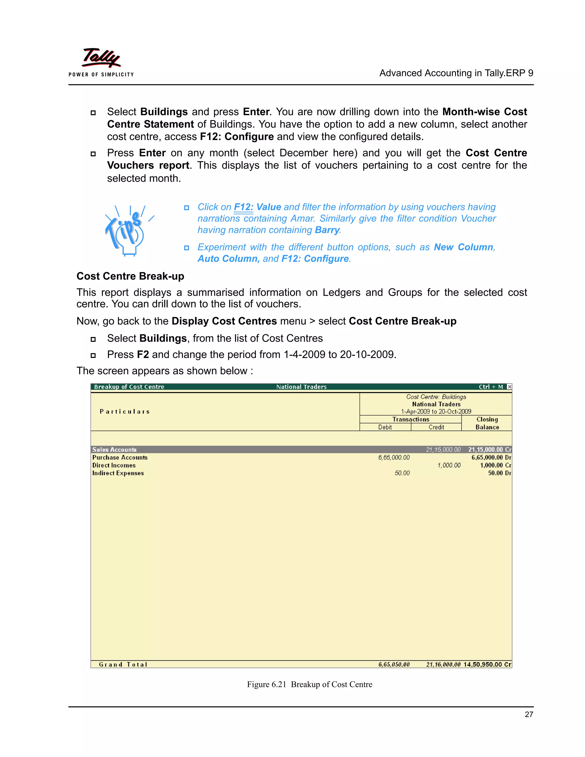 Advanced accounting in Tally ERP 9 | PDF
