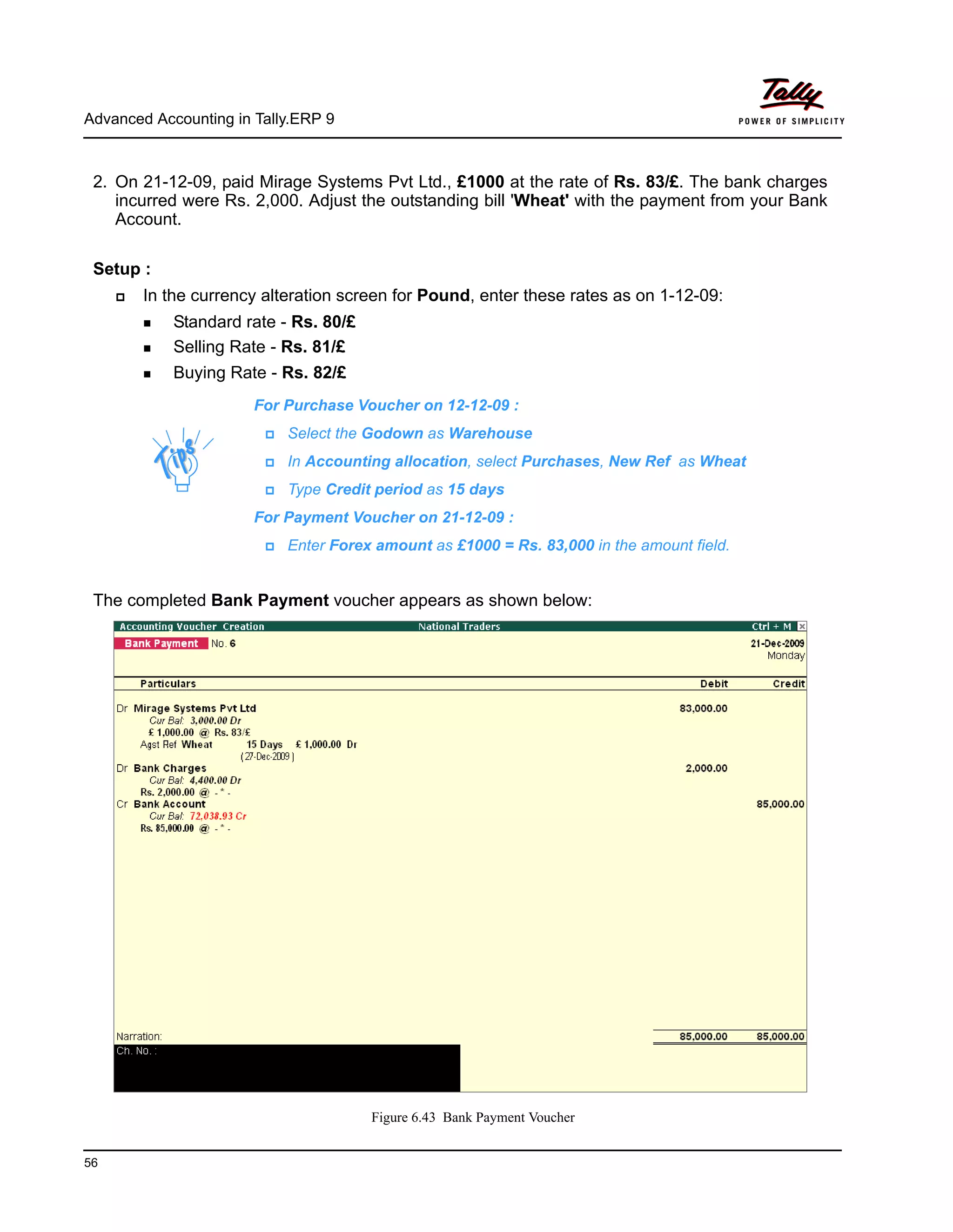 Advanced accounting in Tally ERP 9 | PDF