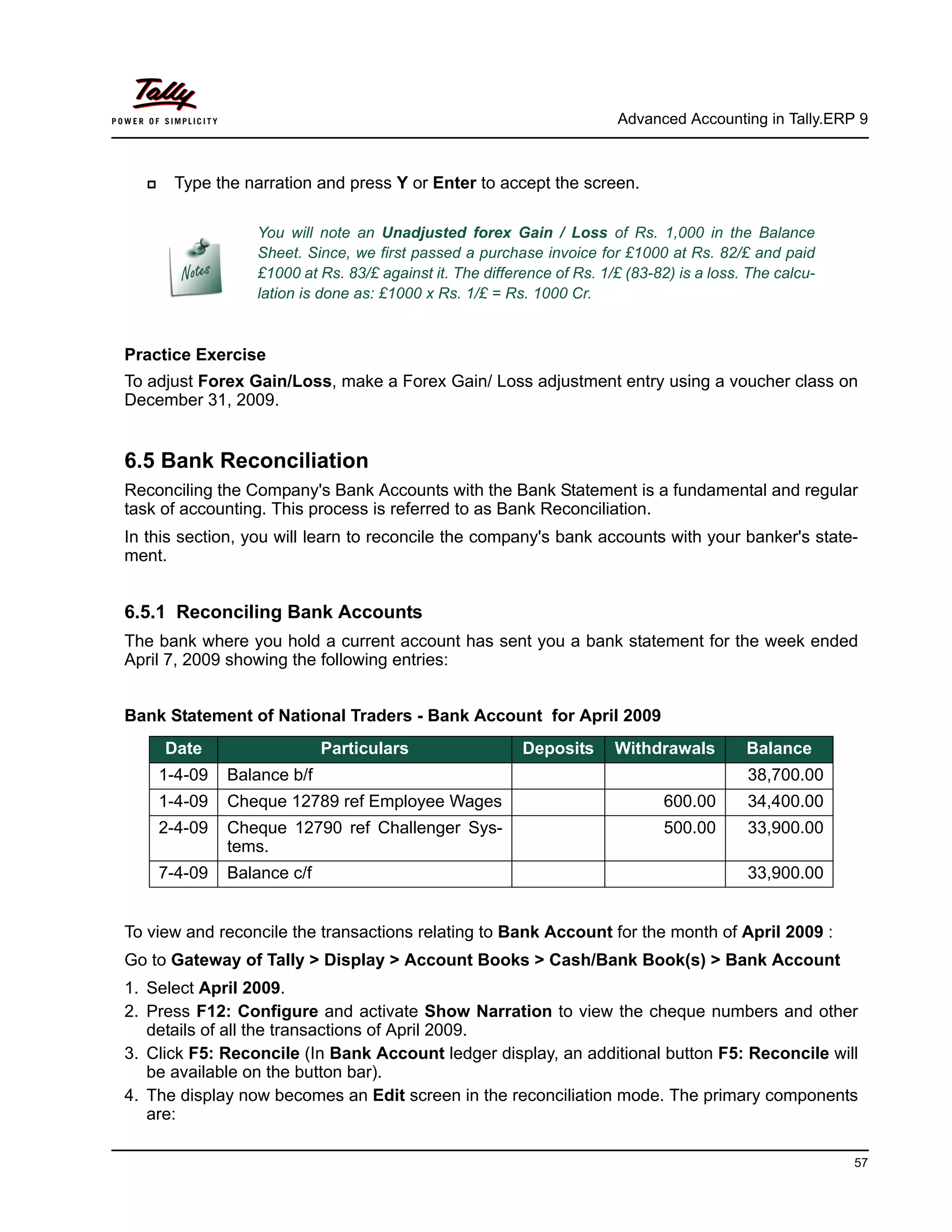 Advanced accounting in Tally ERP 9 | PDF