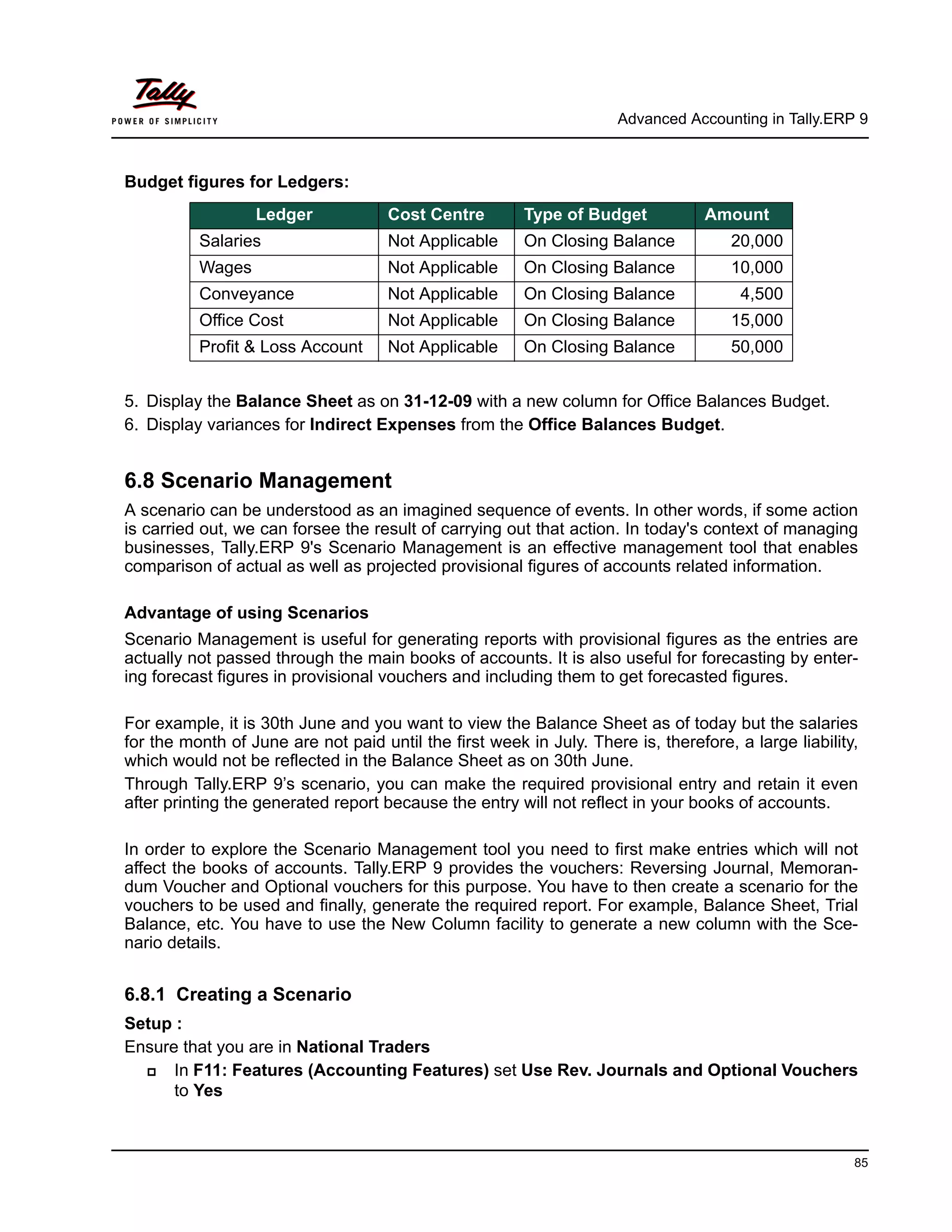 Advanced accounting in Tally ERP 9 | PDF