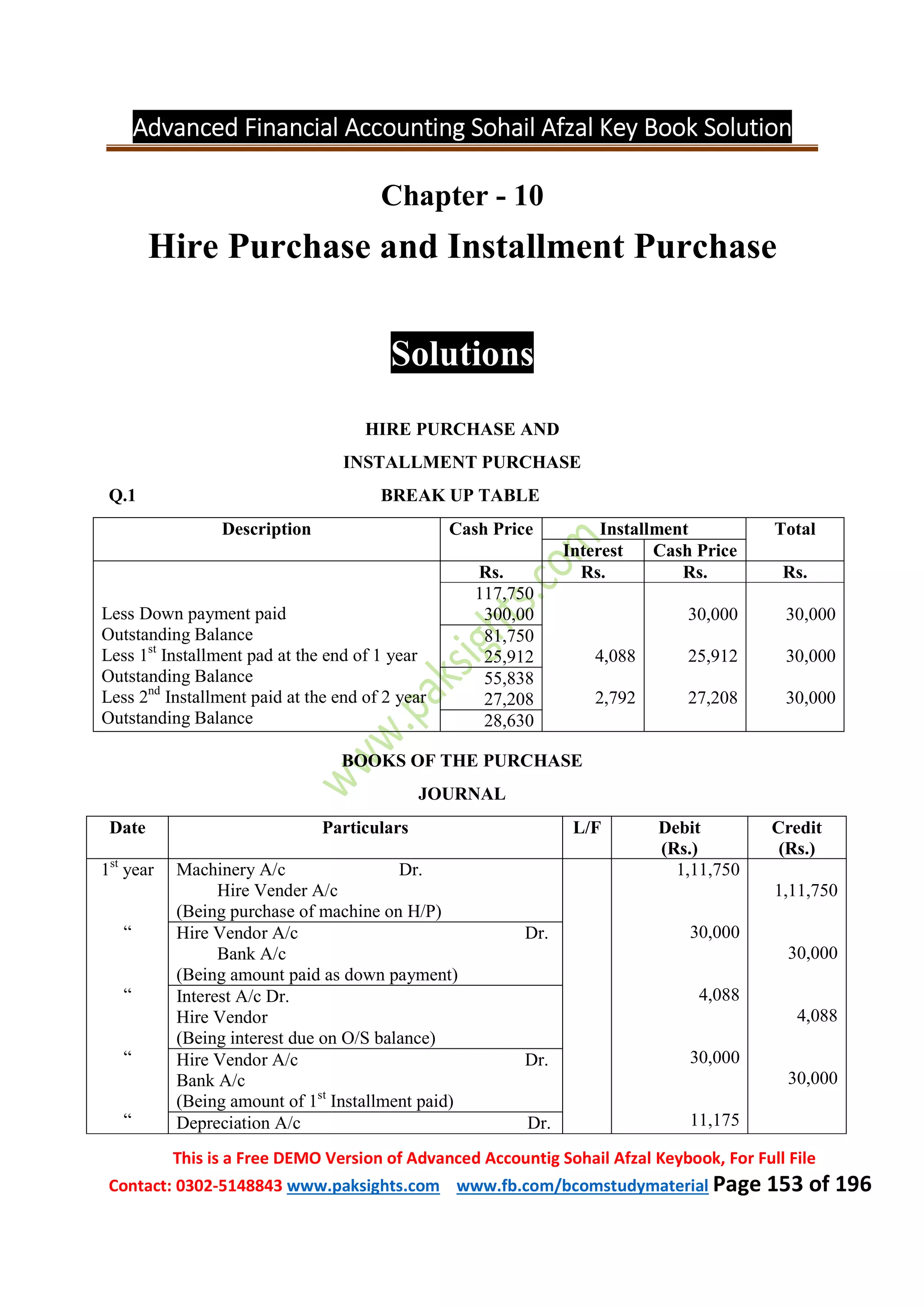 Advanced accounting by sohail afzal keybook solution pdf | PDF