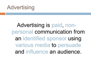 Advanced advertising lec1 | PPTX