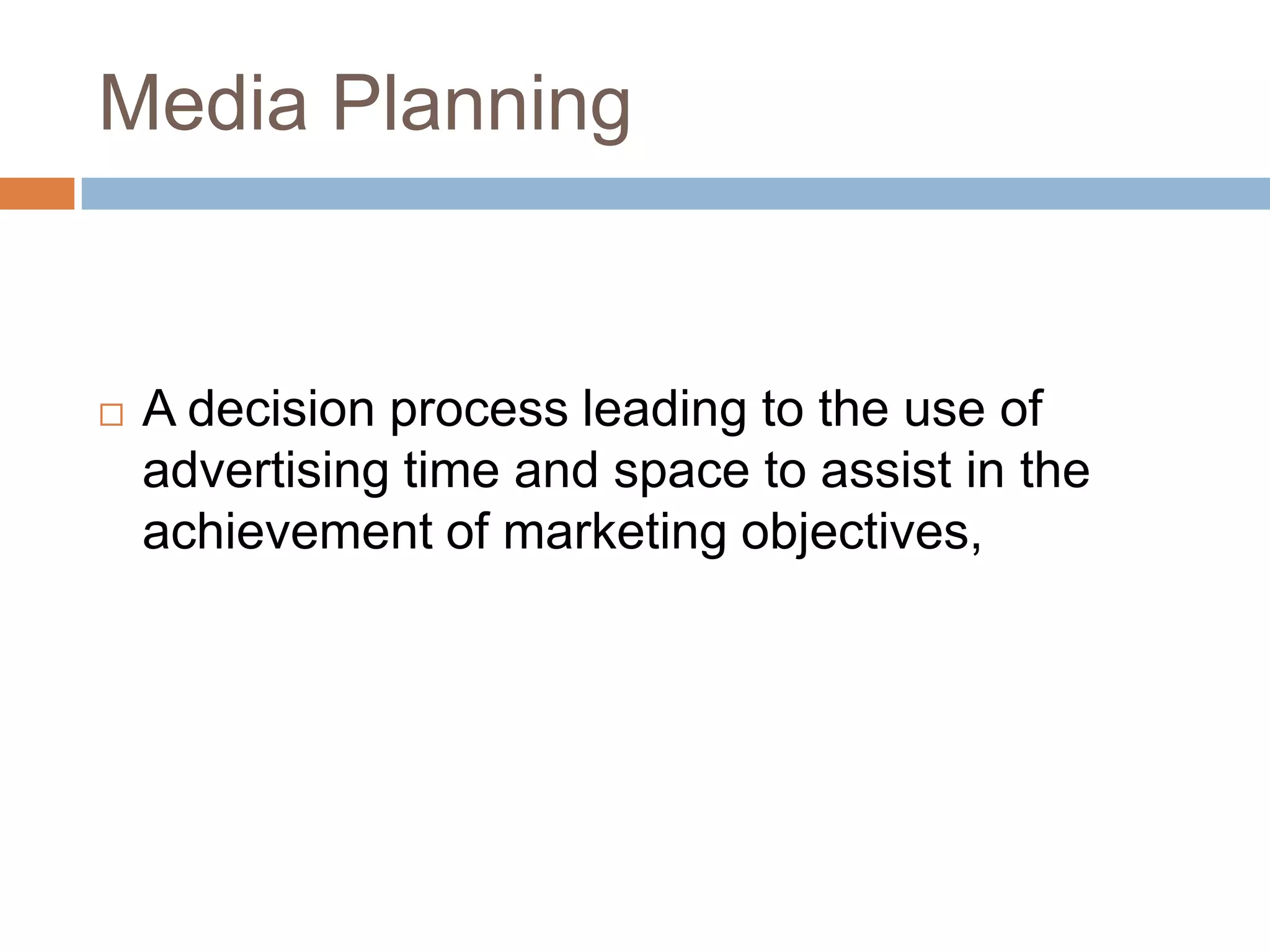 Advanced advertising media planning | PPTX