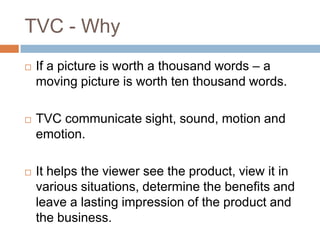 Advanced advertising tvc - sights and sounds | PPTX