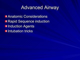 Advanced airway | PPT