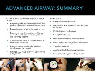 Advanced airway | PPTX