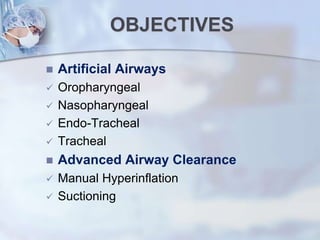 Advanced airway clearance | PPTX