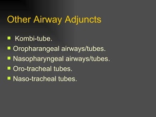 Advanced airway management | PPT