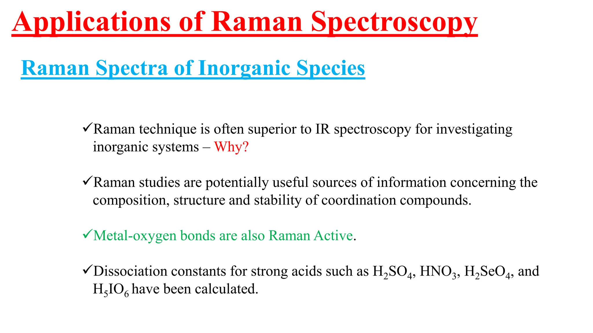 RAMAN SPECTROSCOPY - ANALYTICAL CHEMISTRY | PPTX