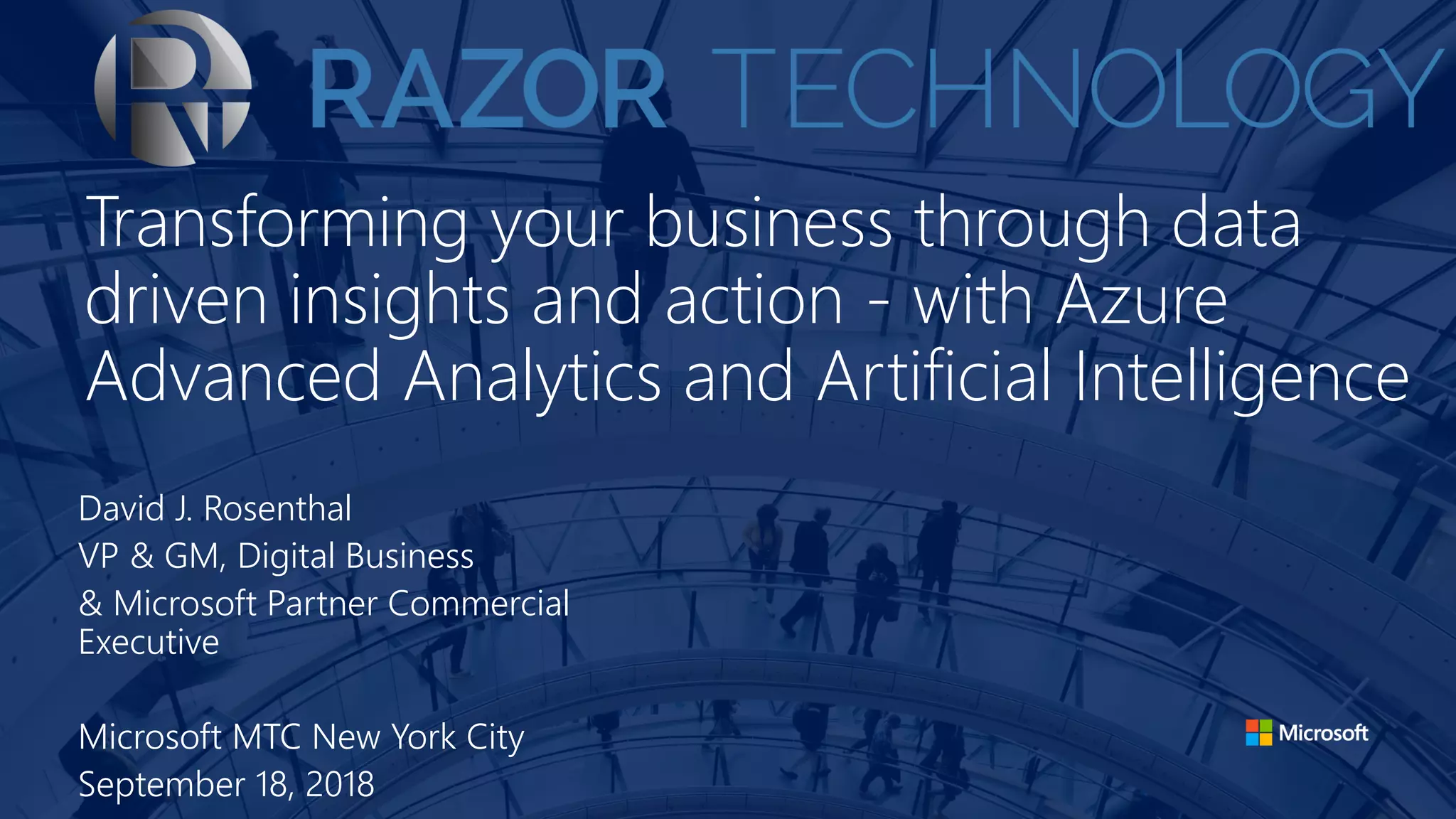 Advanced Analytics and Artificial Intelligence - Transforming Your ...