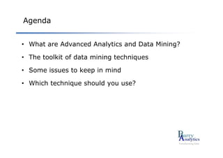 An Introduction to Advanced analytics and data mining | PDF | Databases | Computer Software and ...