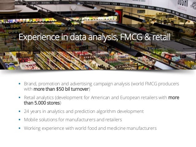 Advanced Data Analysis for FMCG Manufacturers