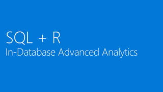 Advanced analytics with R and SQL | PDF