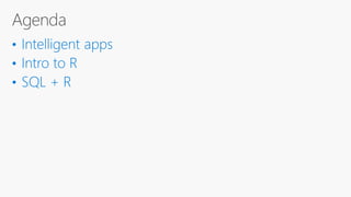 Advanced analytics with R and SQL | PDF