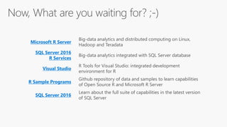 Advanced analytics with R and SQL | PDF