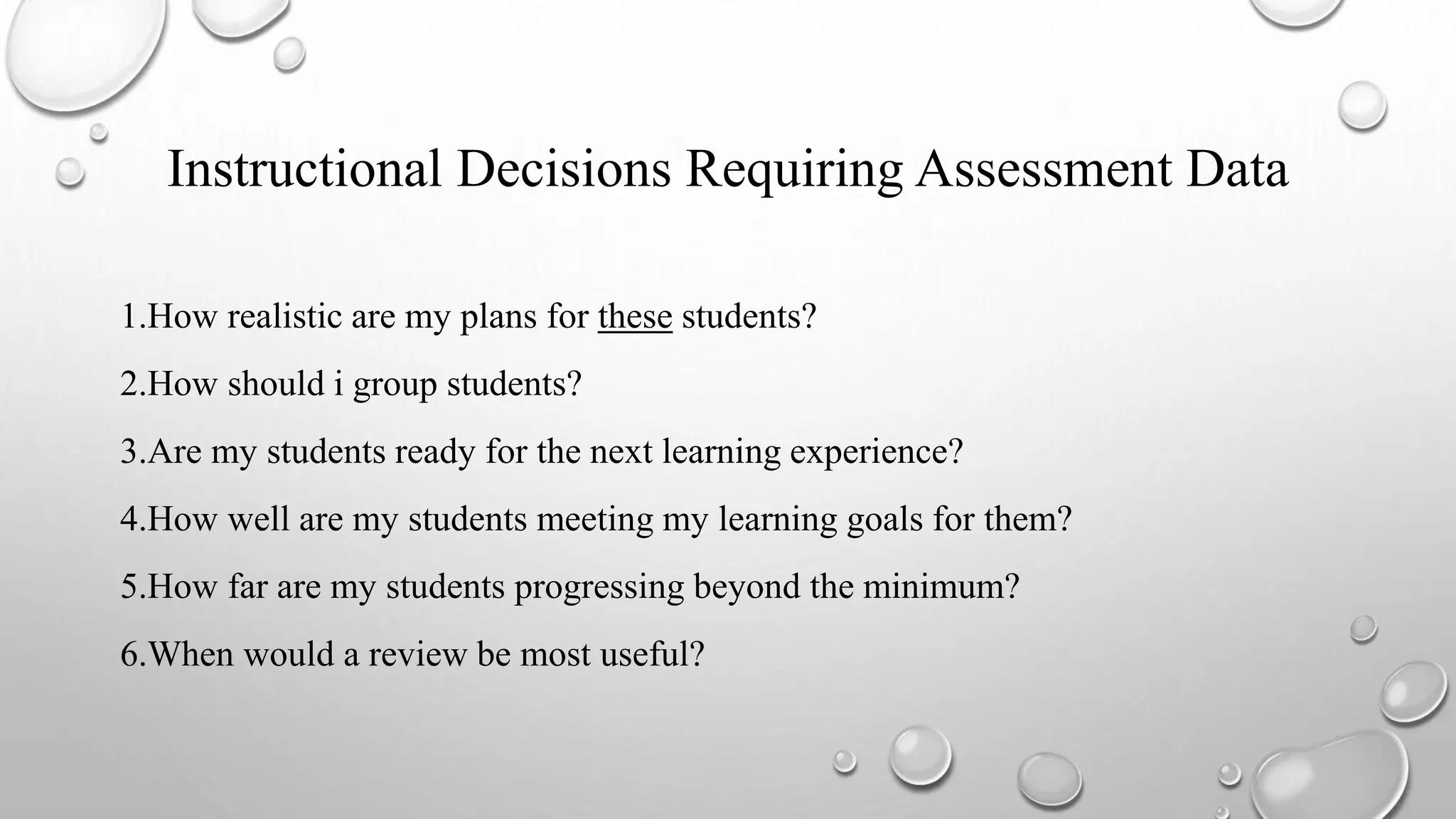 Advanced assessment and evaluation (role of assessment and measurement ...