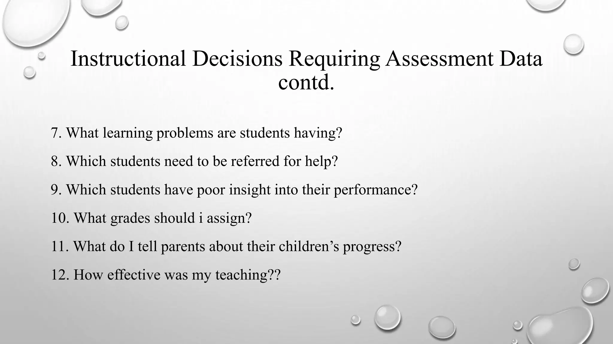 Advanced assessment and evaluation (role of assessment and measurement ...