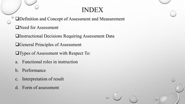 Advanced assessment and evaluation (role of assessment and measurement ...