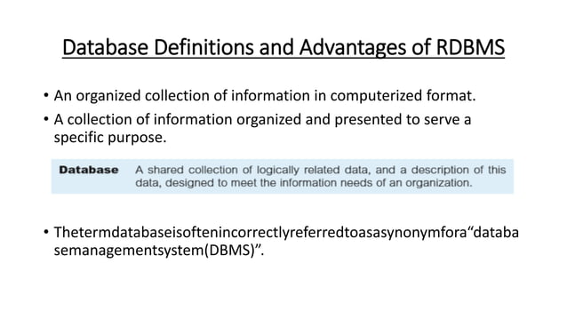 Advance database systems (part 1) | PPT