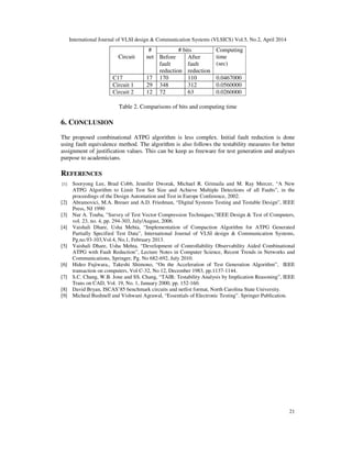 Advanced atpg based on fan, testability measures and fault reduction | PDF