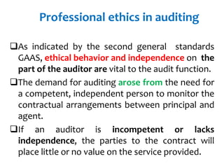 Generally Accepted Auditing Standards and types of Audit reports ch3.pptx