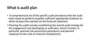Advanced auditing lecture lecture 3 Audit planning.pptx | Business ...