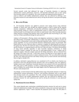 Advanced authentication scheme using a Predefined Keystroke Structure | PDF