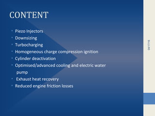 Presentation on IC engine | PPT | Auto Technology | Automotive
