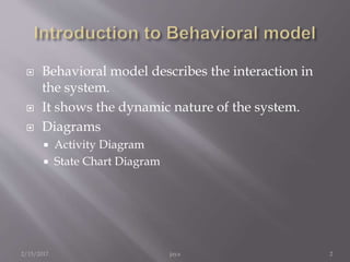 Advanced behavioral modeling chapter 4 of omd | PPTX