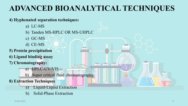 ADVANCED BIOANALYTICAL TECHNIQUES.pptx | Chemistry | Science