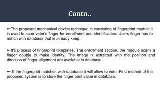 ADVANCED BIOMETRIC - BASED VOTING SYSTEM ENSURING SECURITY AND ...