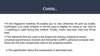 ADVANCED BIOMETRIC - BASED VOTING SYSTEM ENSURING SECURITY AND INTELLIGENCE-1.pptx