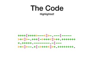 Advanced Brainf*ck | PDF