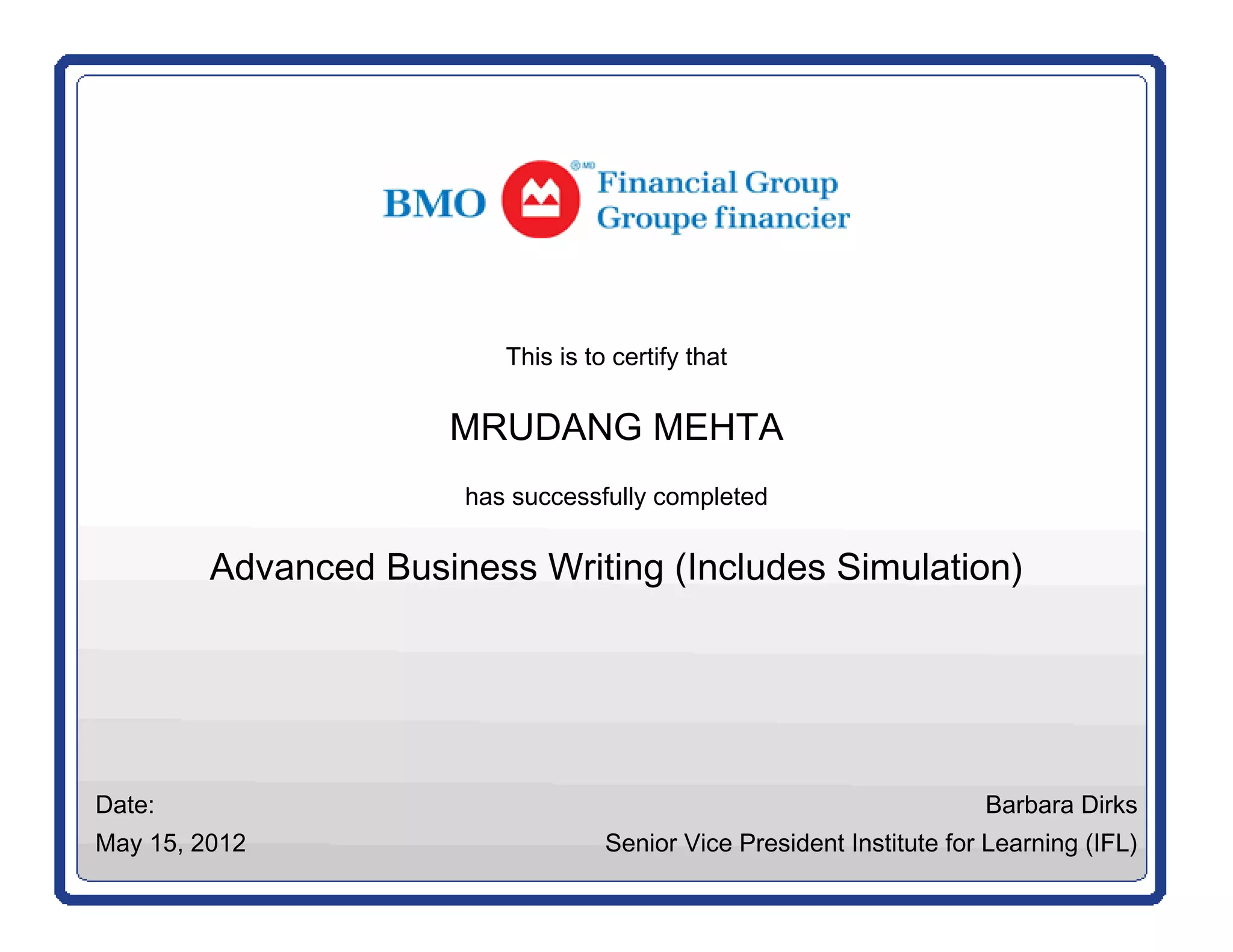 Advanced business writing | PDF