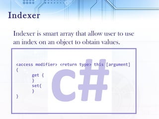 Advanced c# | PPT