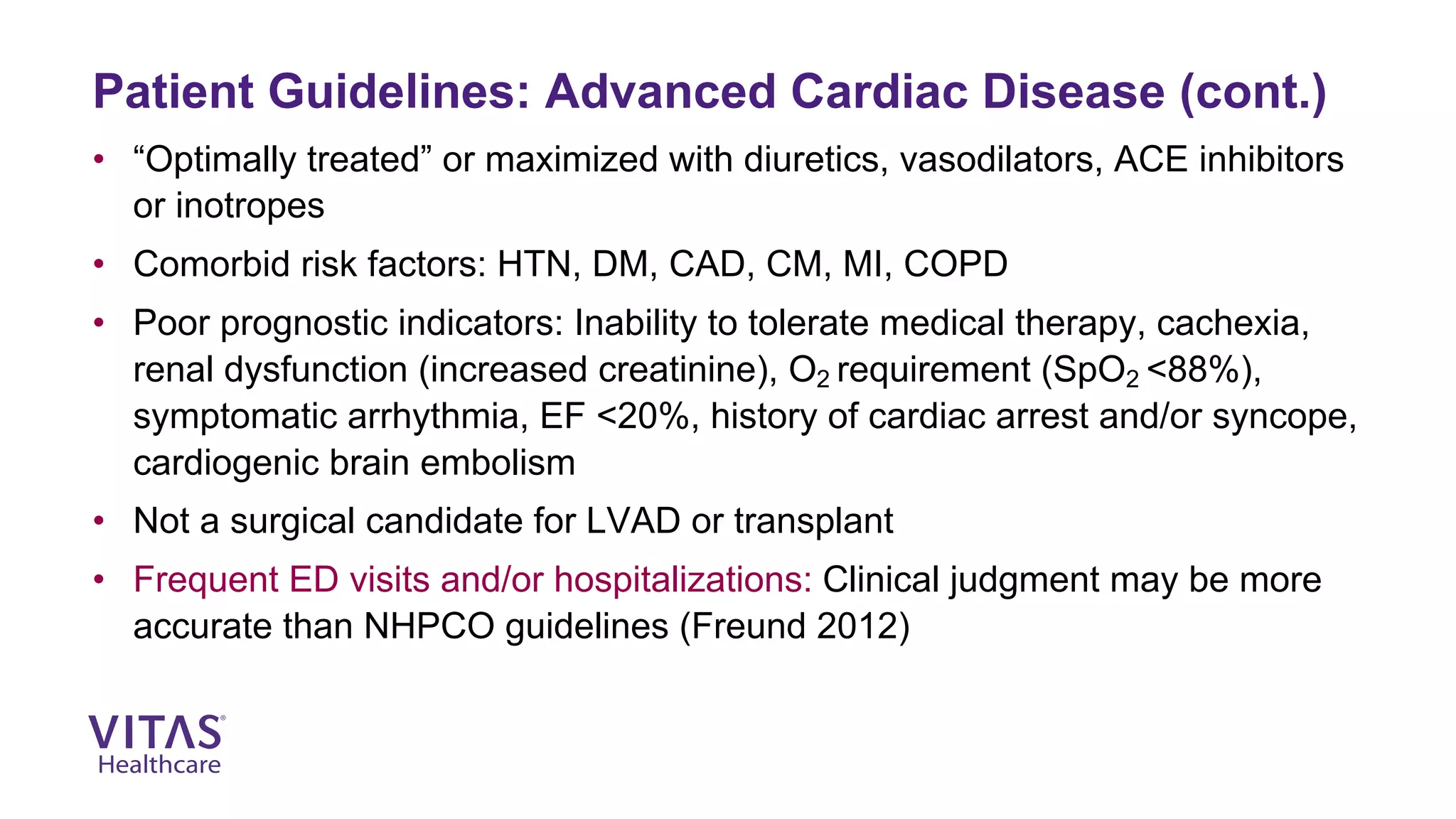 Advanced Cardiac Disease | PPT