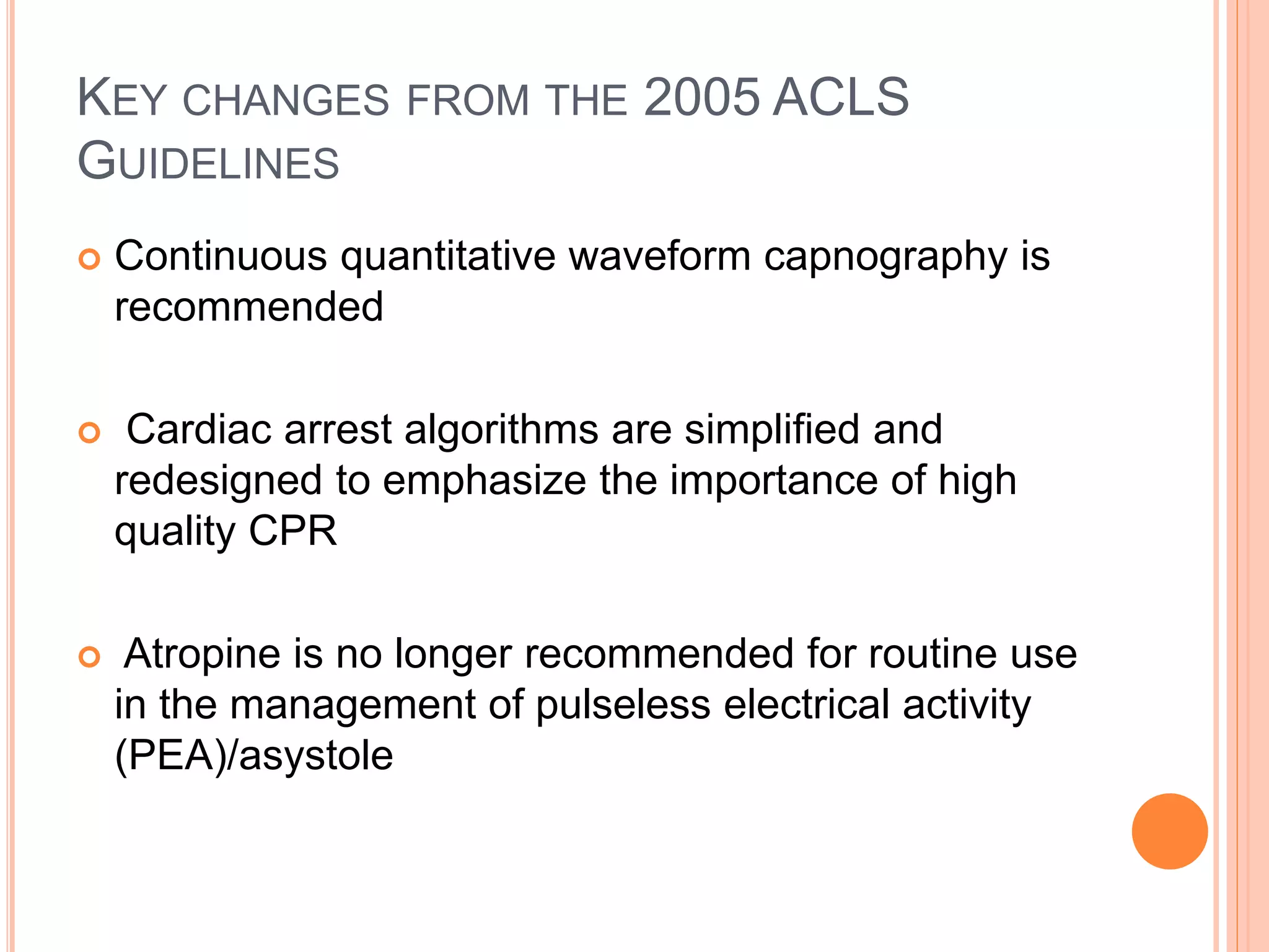 Advanced cardiac life support(acls) | PPTX