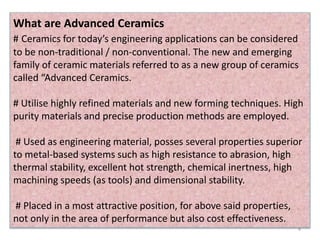 Advanced Ceramics General Introduction ( I ).pptx