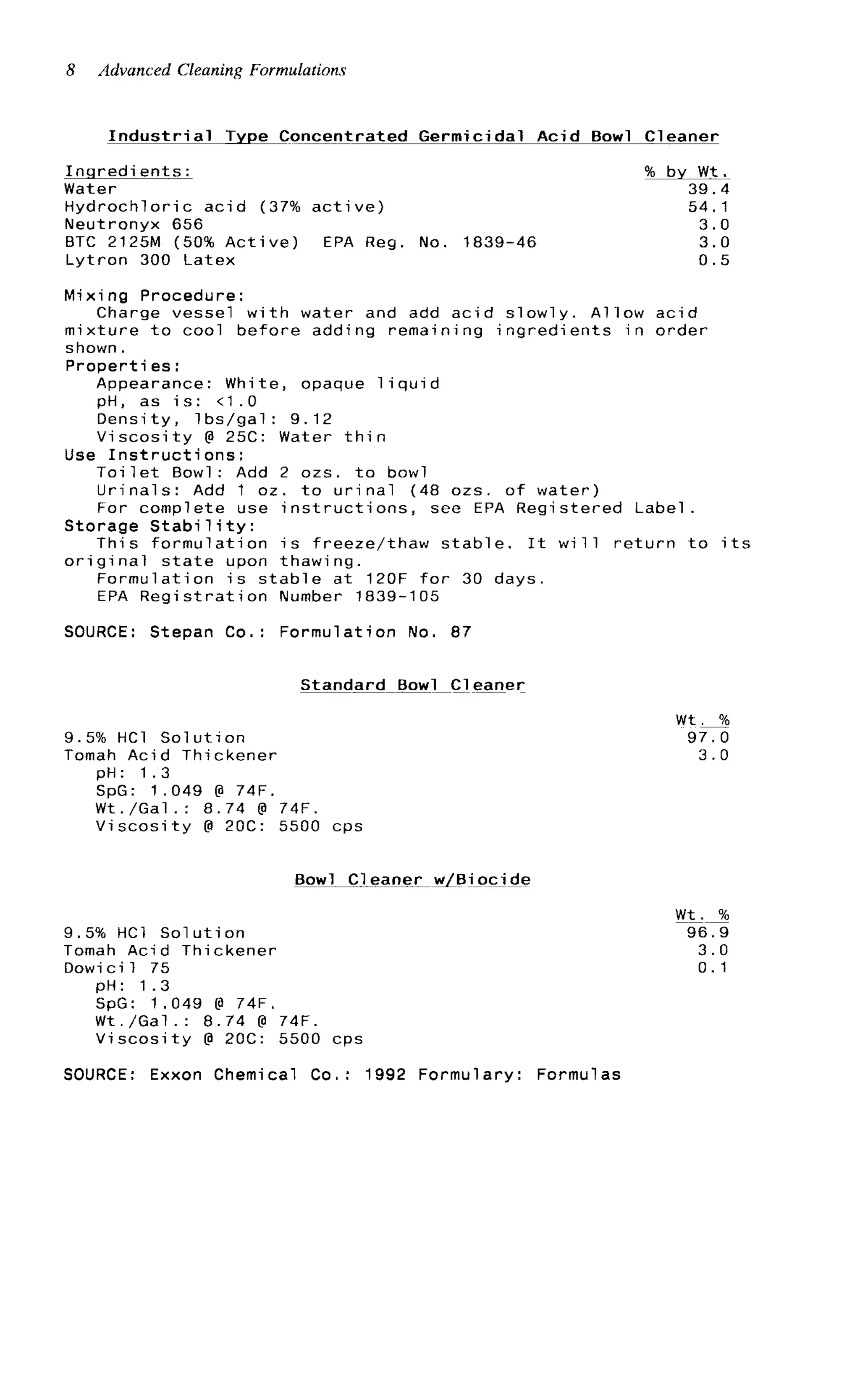 Advanced cleaning product formulations Vol. 2 | PDF